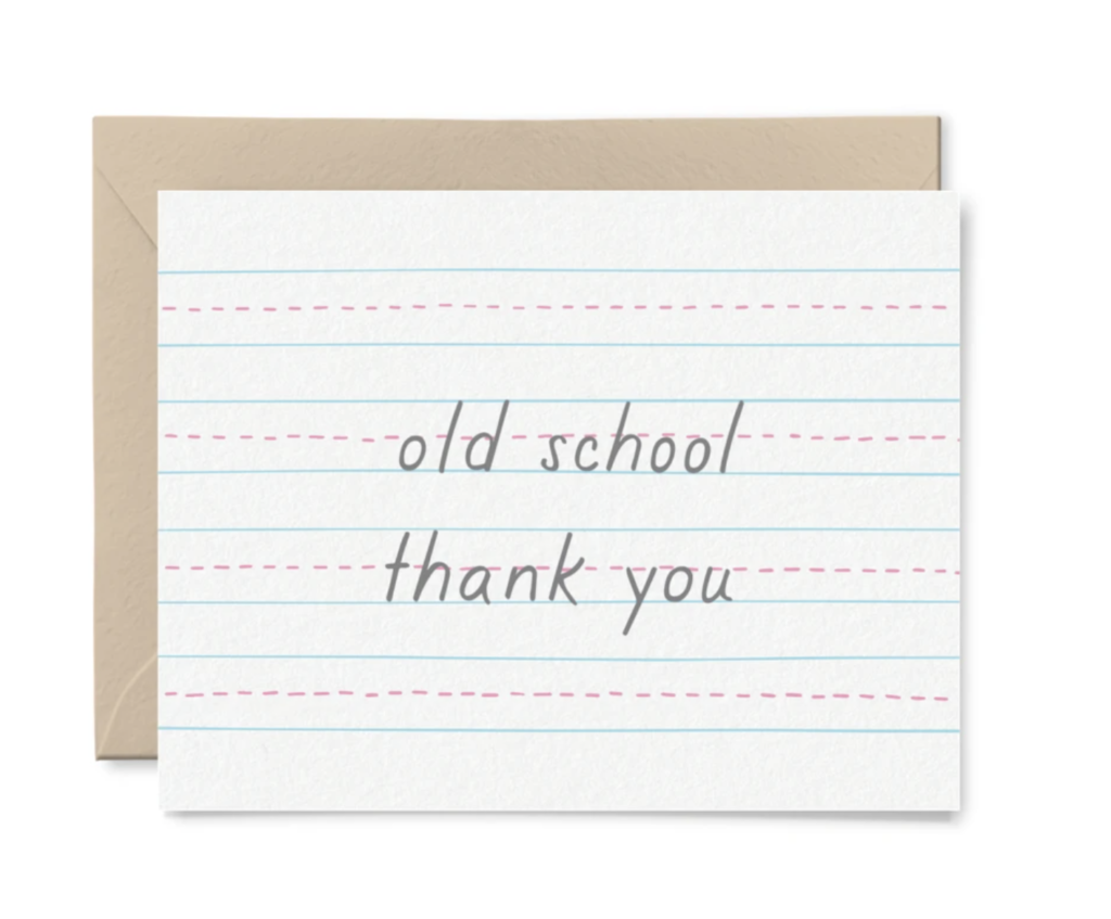 Old School Thank You - Longhand Pencils