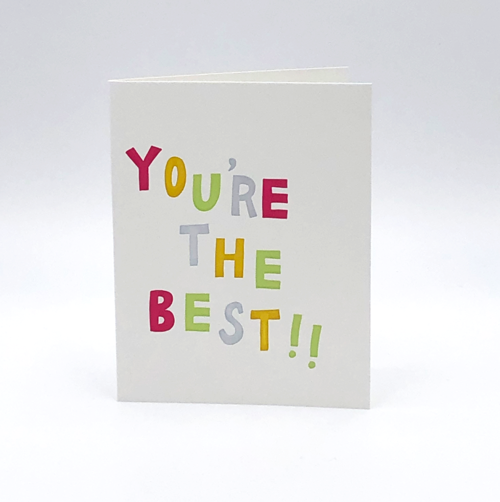 You're the Best!! Card - Longhand Pencils